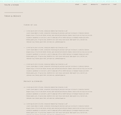 Terms & Privacy | RB Collection